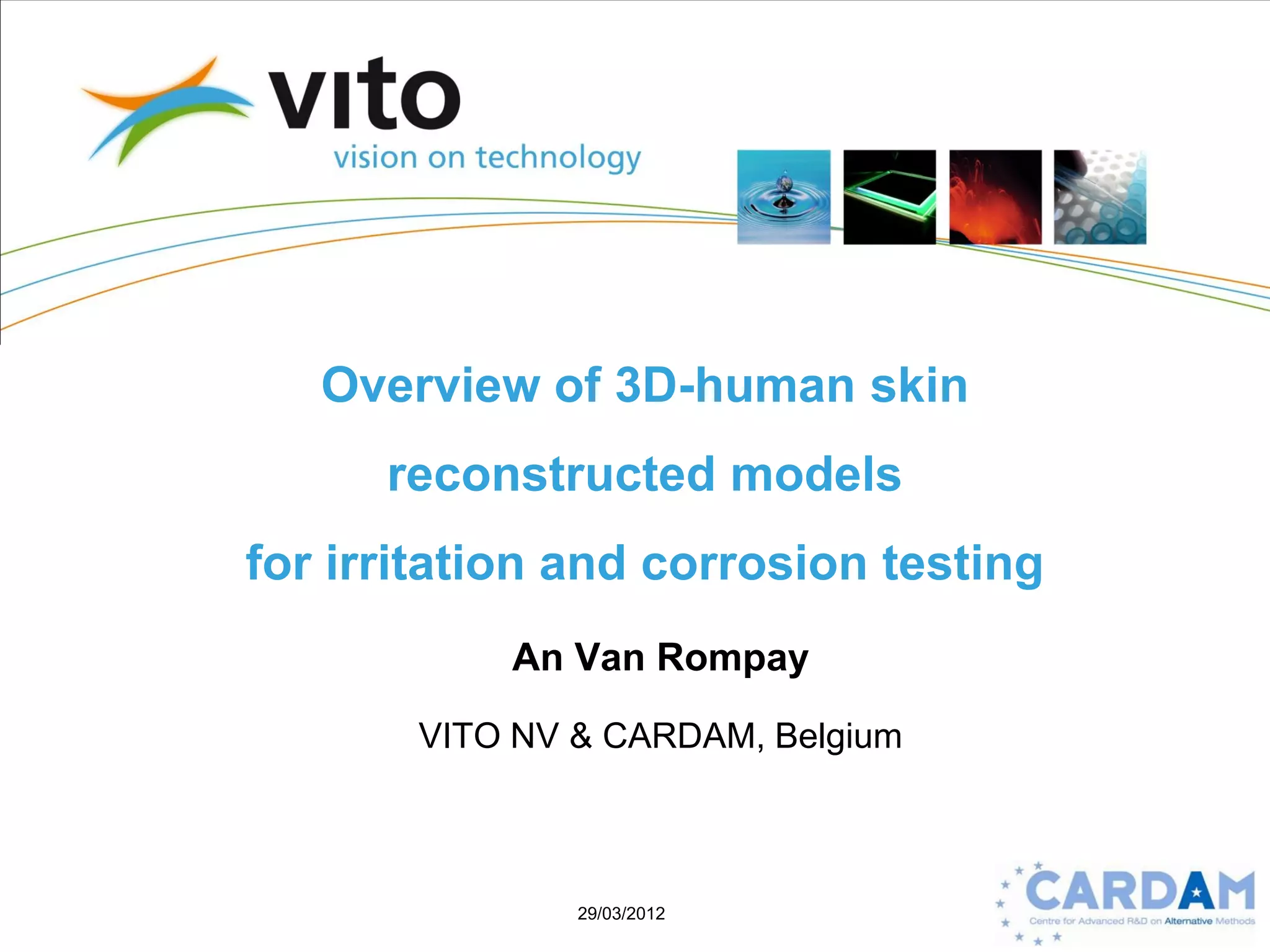 Overview of 3D-human skin reconstructed models for irritation and ...