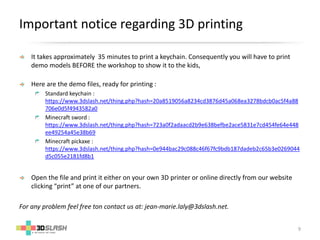 Discover 3D printing and modeling creating your own keychain ! | PPTX