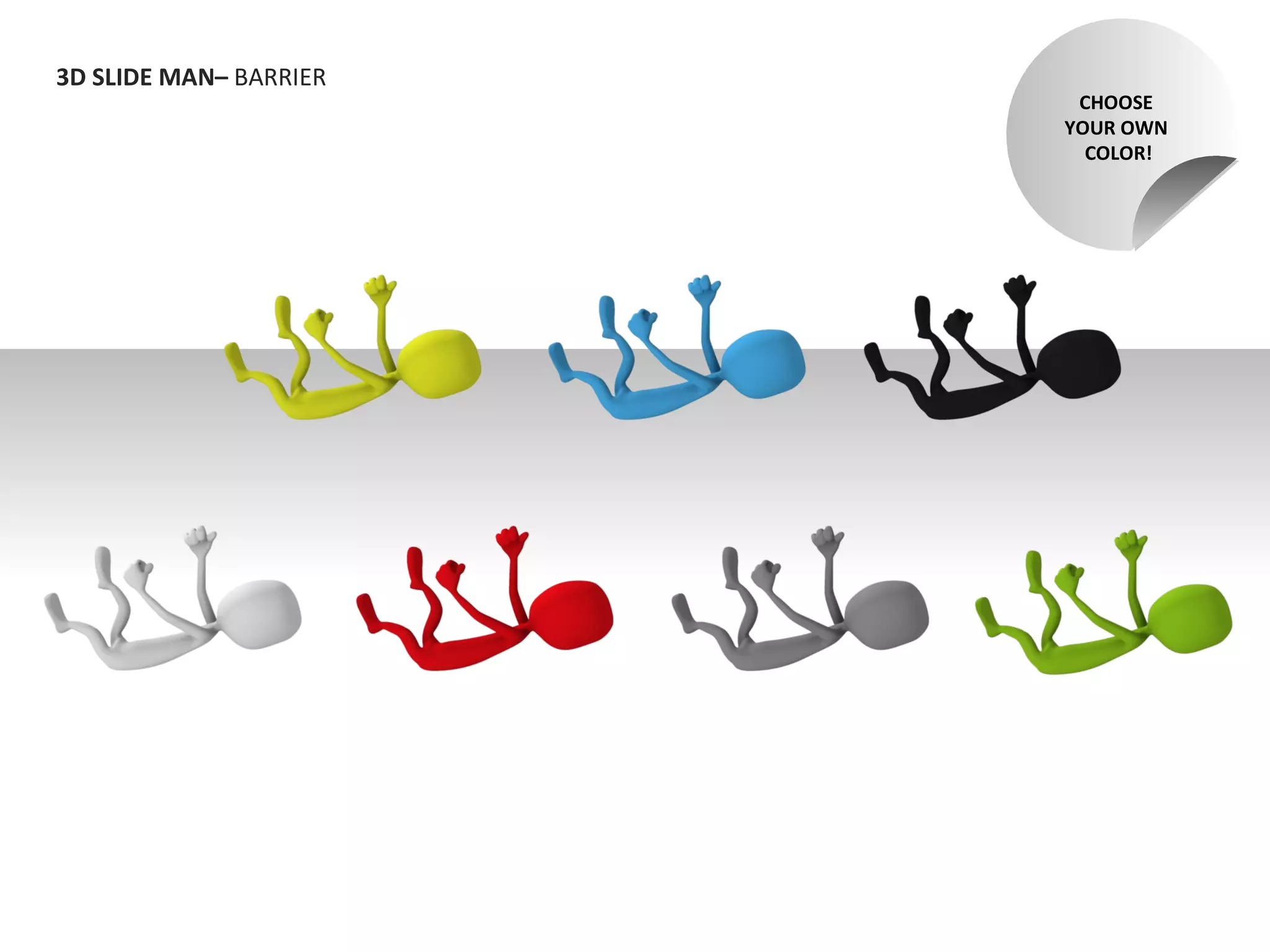 3D slide man barrier | PPT