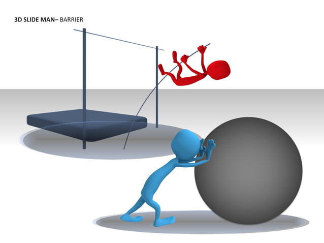 3D slide man barrier | PPT