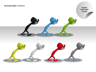 3D slide man barrier | PPT