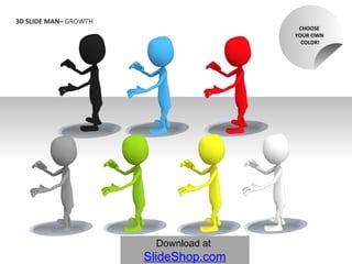 3D Slide Man - Growth | PPT