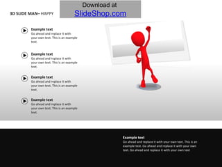 3D Slide Man - Happy | PPT