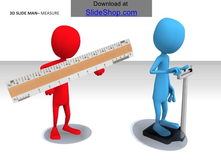 3 d slide man - measure
