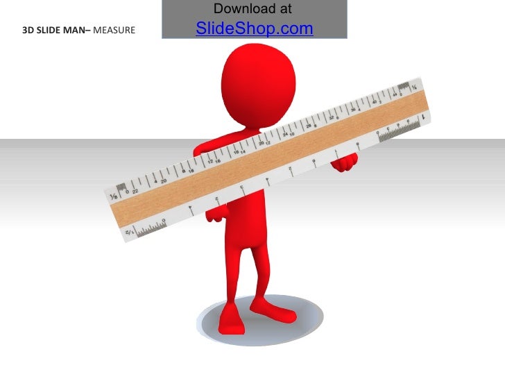 3 d slide man - measure