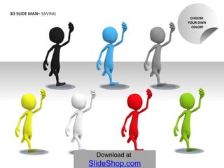 3D Slide Man - Saving | PPT