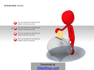3D Slide Man - Saving | PPT | Technology & Computing
