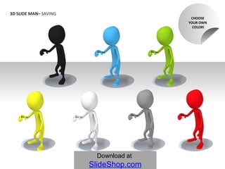 3D Slide Man - Saving | PPT