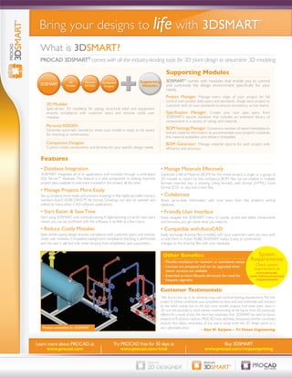 3 dsmart brochure_ | PDF | 3-D Graphics | Computer Software and Applications