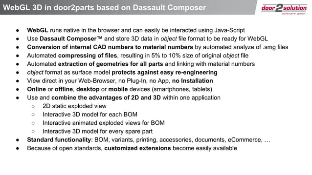 3D sparepartscatalog based on webgl | PDF