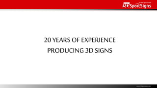 3D Sport Signs presentation | PPT