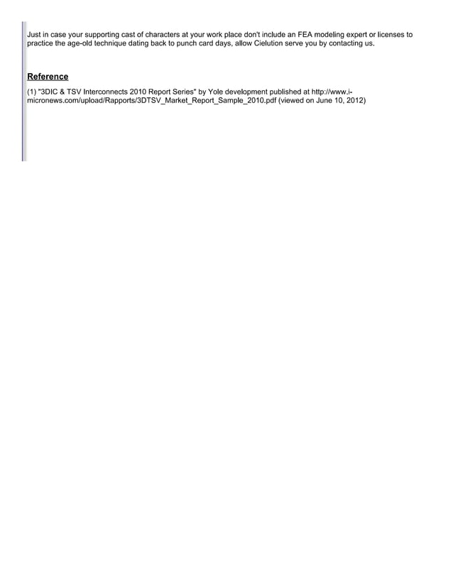 3D Stack Yield & Reliability | PDF