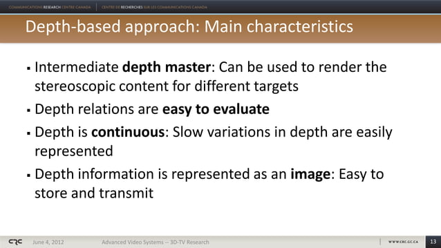 2D to 3D conversion at CRC: A visual perception approach. | PPT