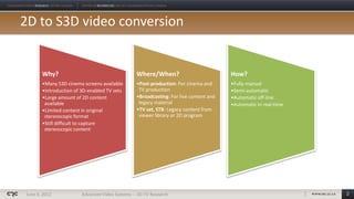 2D to 3D conversion at CRC: A visual perception approach. | PPT
