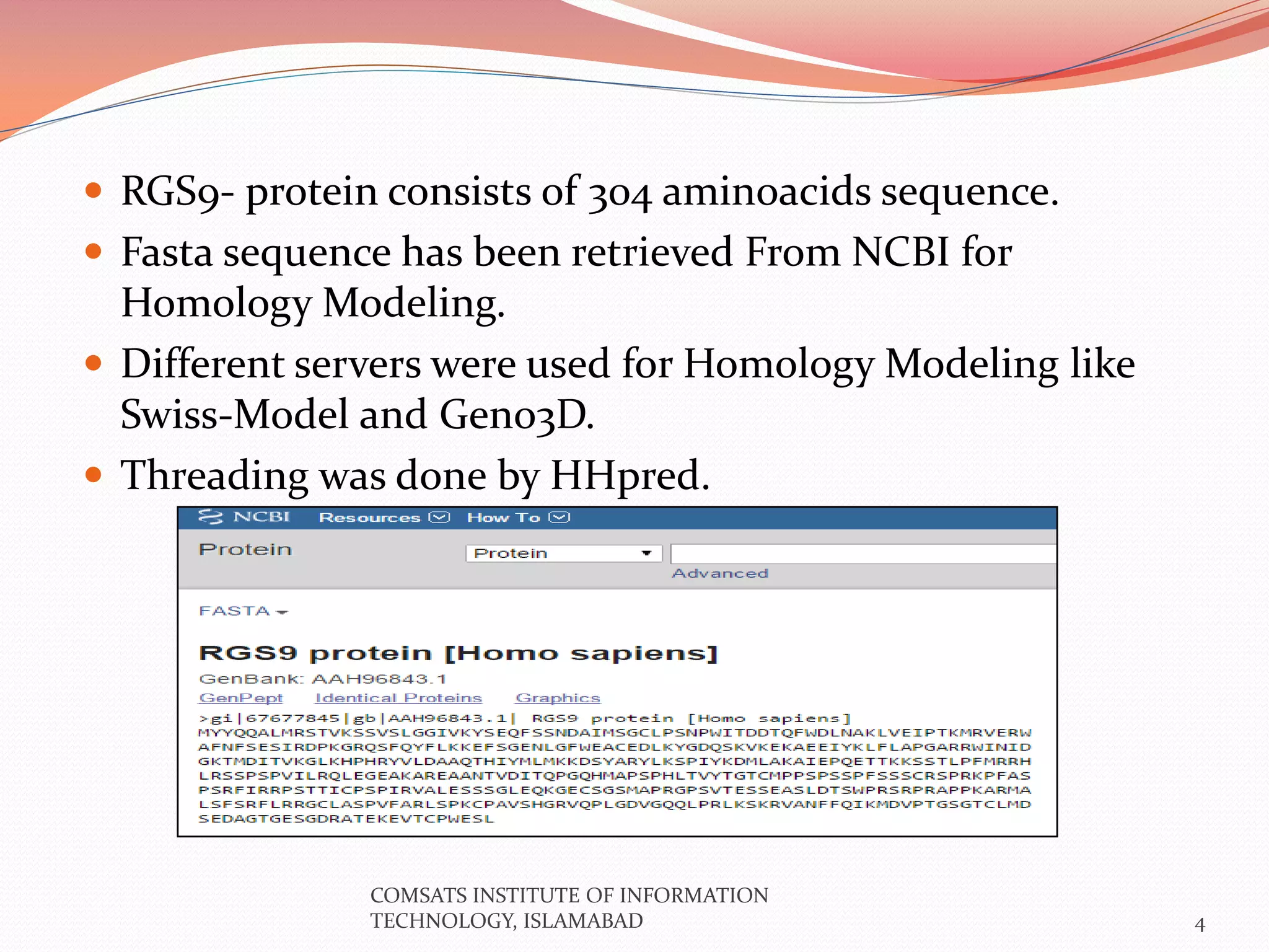 3d structure prediction of RGS9 gene | PPT