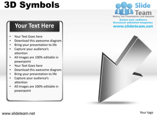 3d symbols powerpoint ppt templates. | PPT
