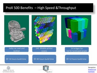 3D Systems printer overview - ProX 500 SLS (EN) | PPTX