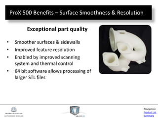 3D Systems printer overview - ProX 500 SLS (EN) | PPTX