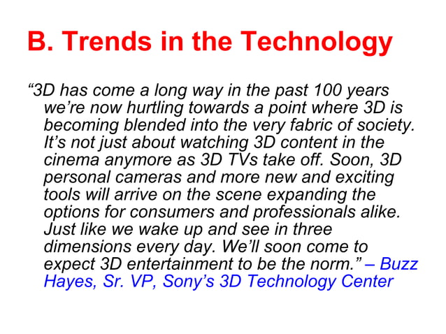 3D Technology | PPT