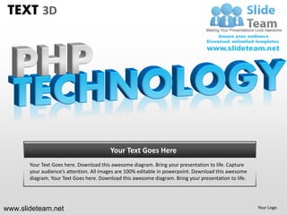 3d text powerpoint slides. | PPT