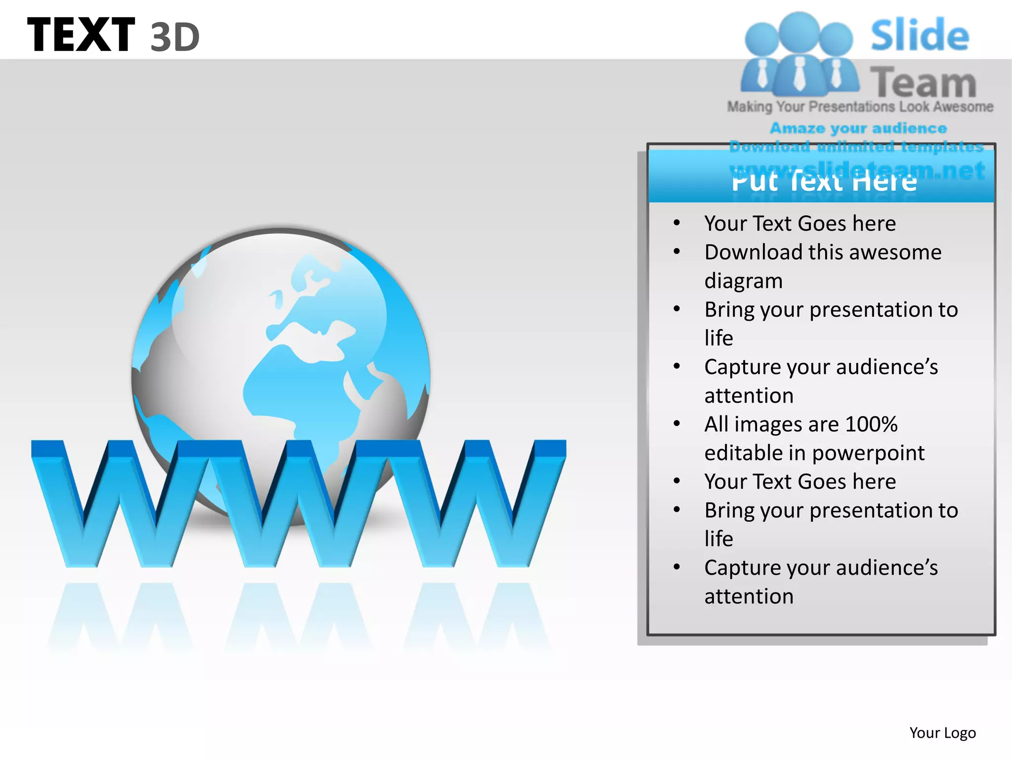 3d text powerpoint slides ppt templates | PDF | Computer Animation ...