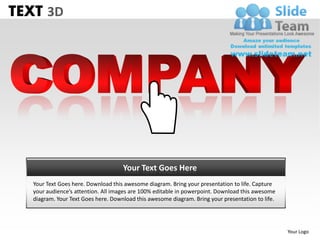 3d text powerpoint slides ppt templates | PPT