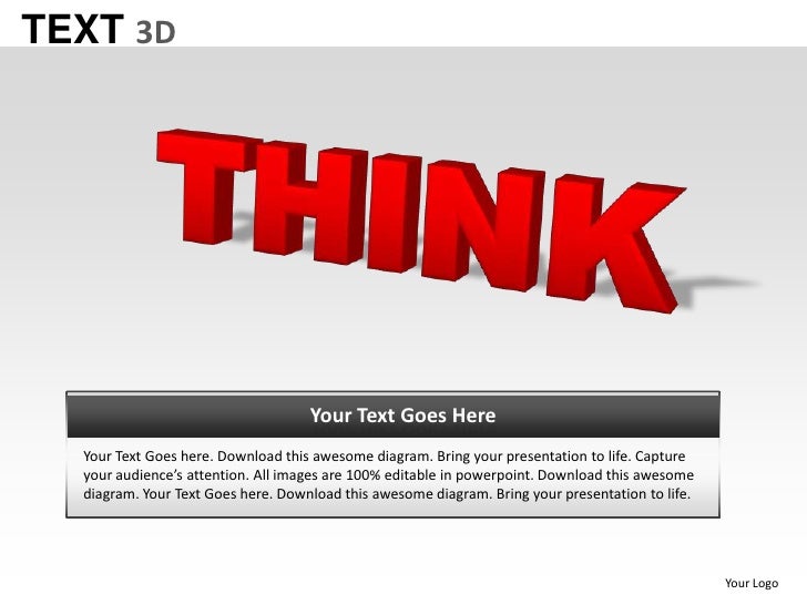 3d text powerpoint templates