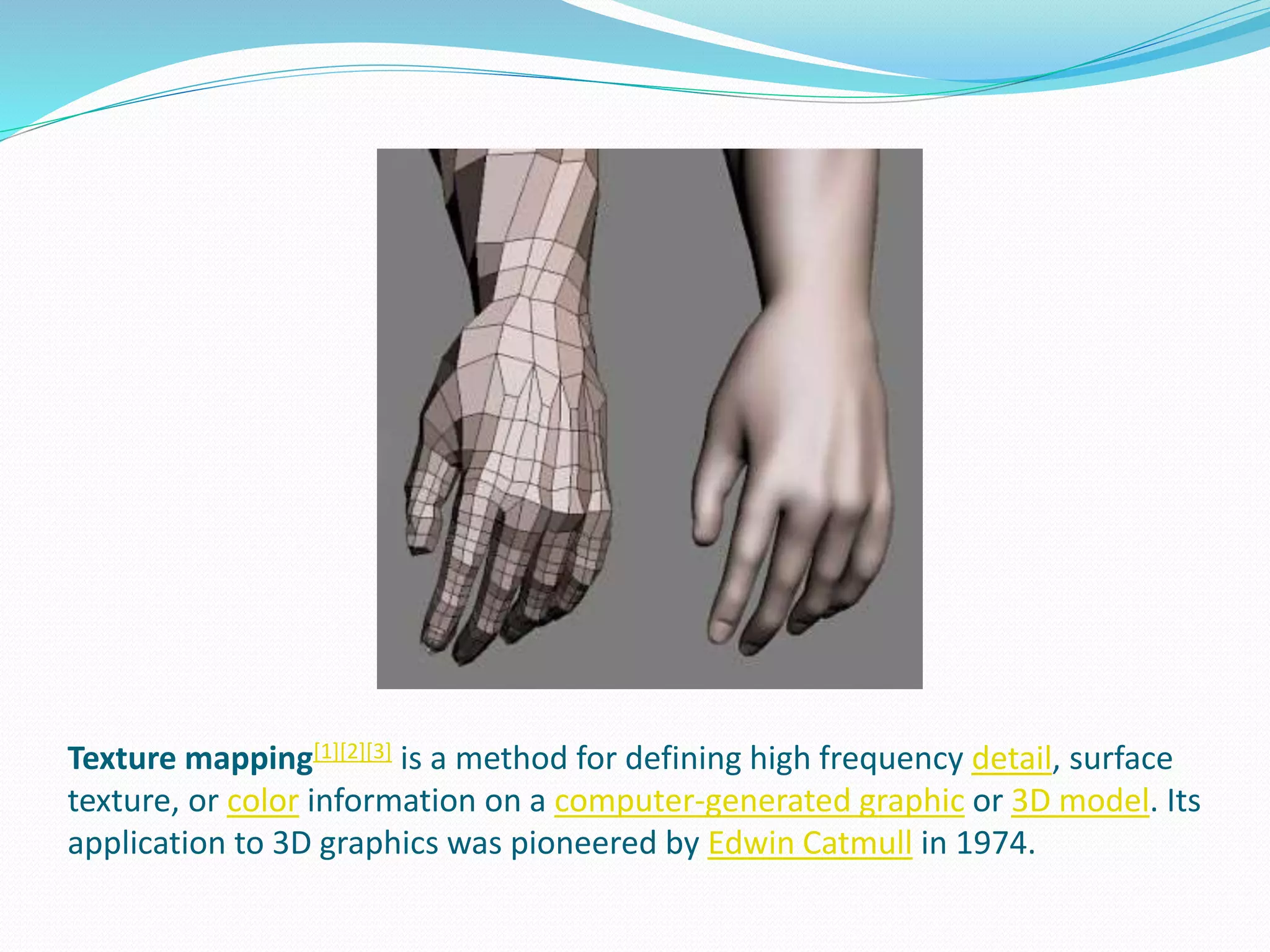 3D Texturing in Animation | PPT