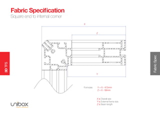3 d tfs fabric spec external frame size | PPT