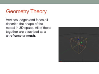 3D theory: geometry, extrusion, co-ordinate theory | PPTX