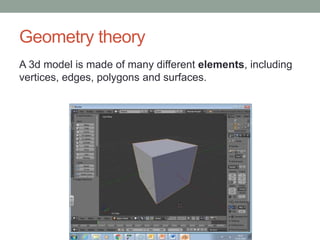3D theory: geometry, extrusion, co-ordinate theory | PPTX