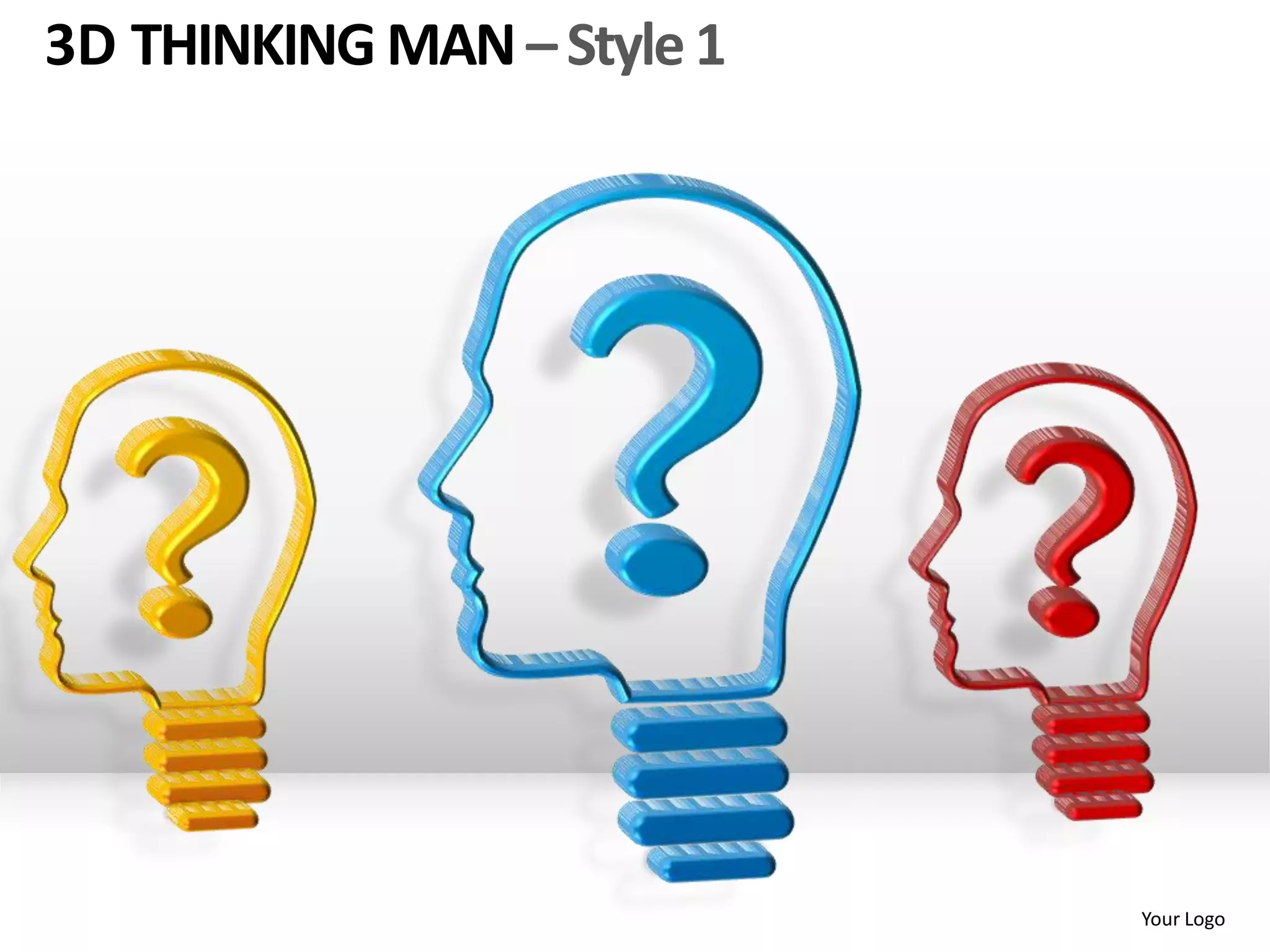 3d thinking man style 1 powerpoint presentation templates | PPT