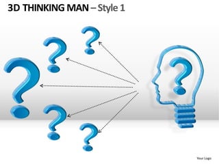 3d thinking man style 1 powerpoint presentation templates | PPT