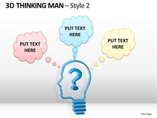 3d thinking man style 2 powerpoint presentation templates | PPTX