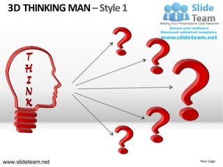3d thinking man style design 1 powerpoint ppt slides. | PDF