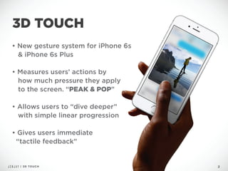 3D Touch | UX Design | PPT