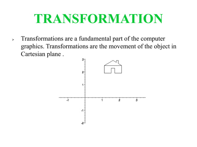 3d transformation computer graphics | PPTX