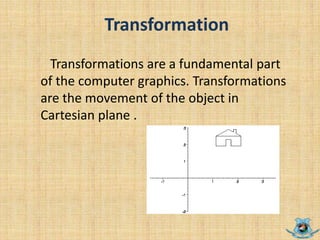 3D Transformation in Computer Graphics | PPTX