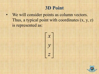 3D Transformation in Computer Graphics | PPTX