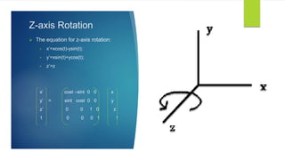3 d transformation | PPTX