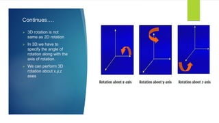 3 d transformation | PPTX