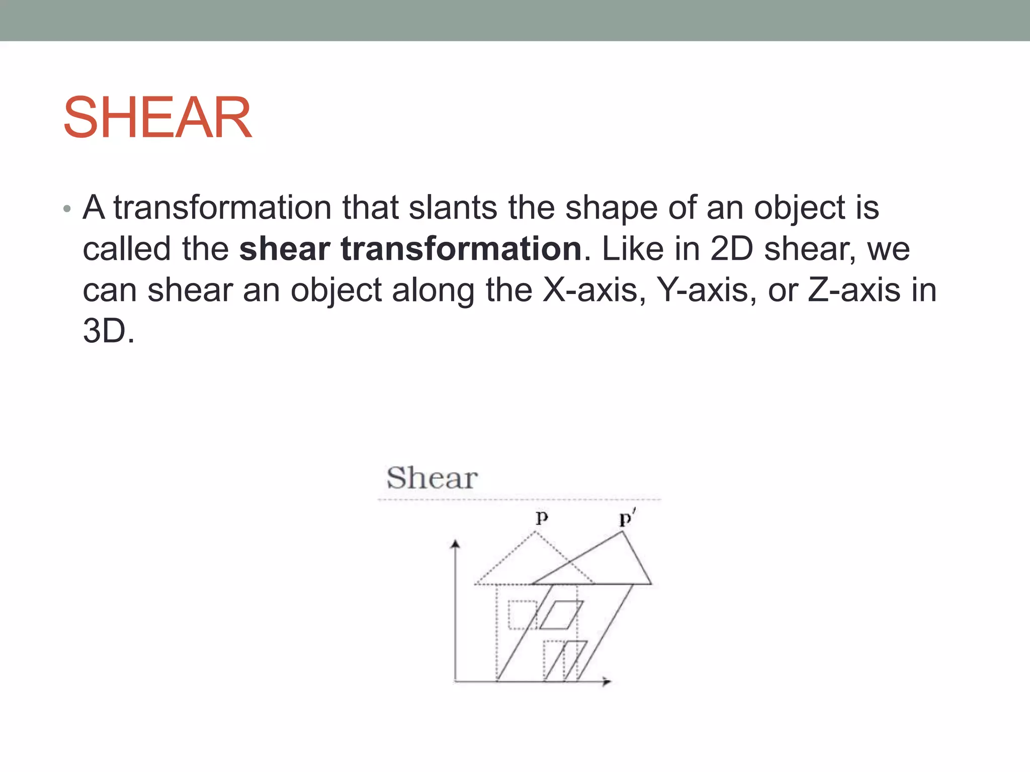 3D TRANSFORMATION: MATRIX REPRESENTATION | PPTX | 3-D Graphics ...
