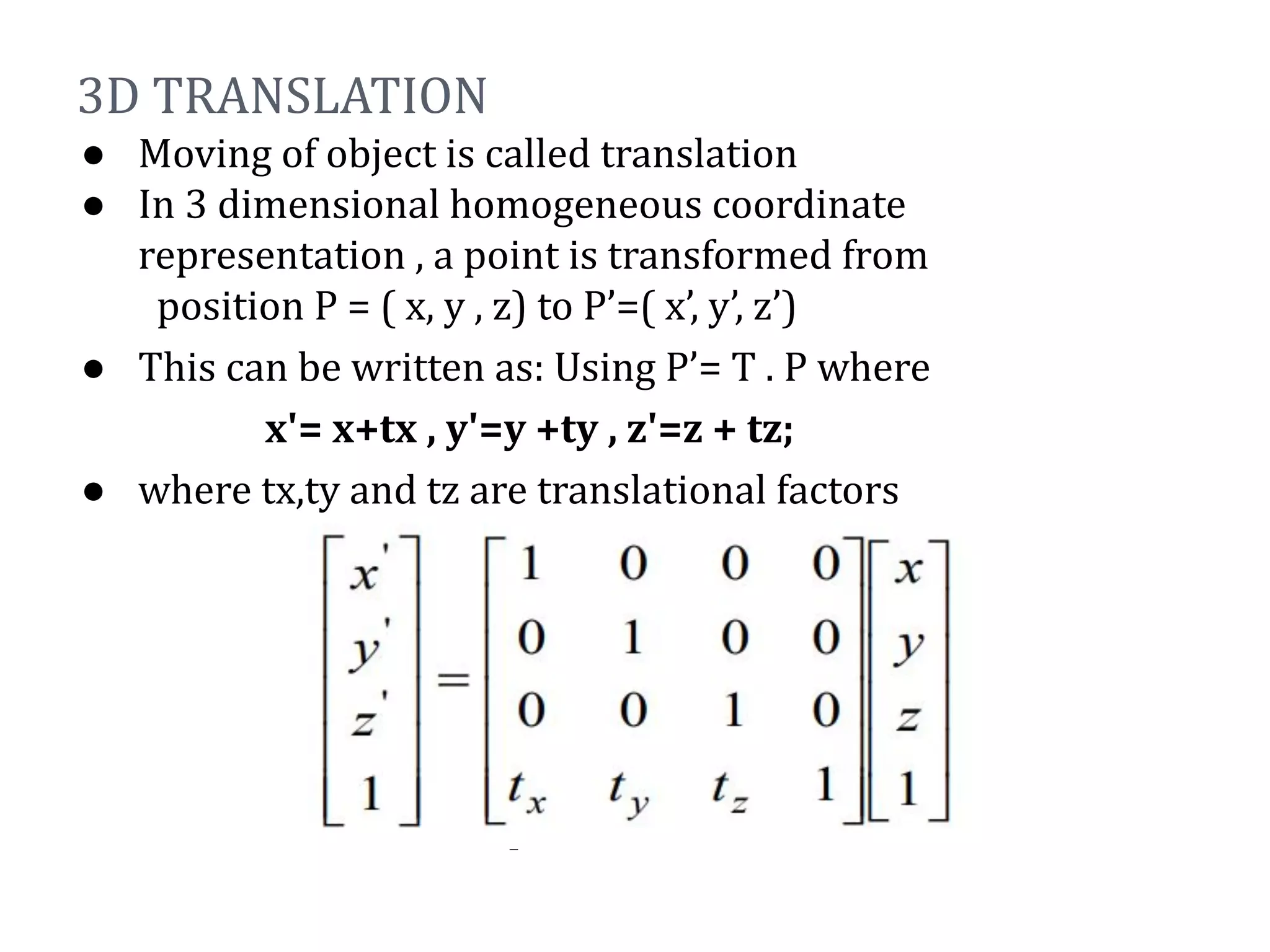 3D Transformation | PDF