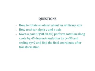 3D Transformation | PDF