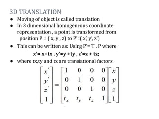 3D Transformation | PDF