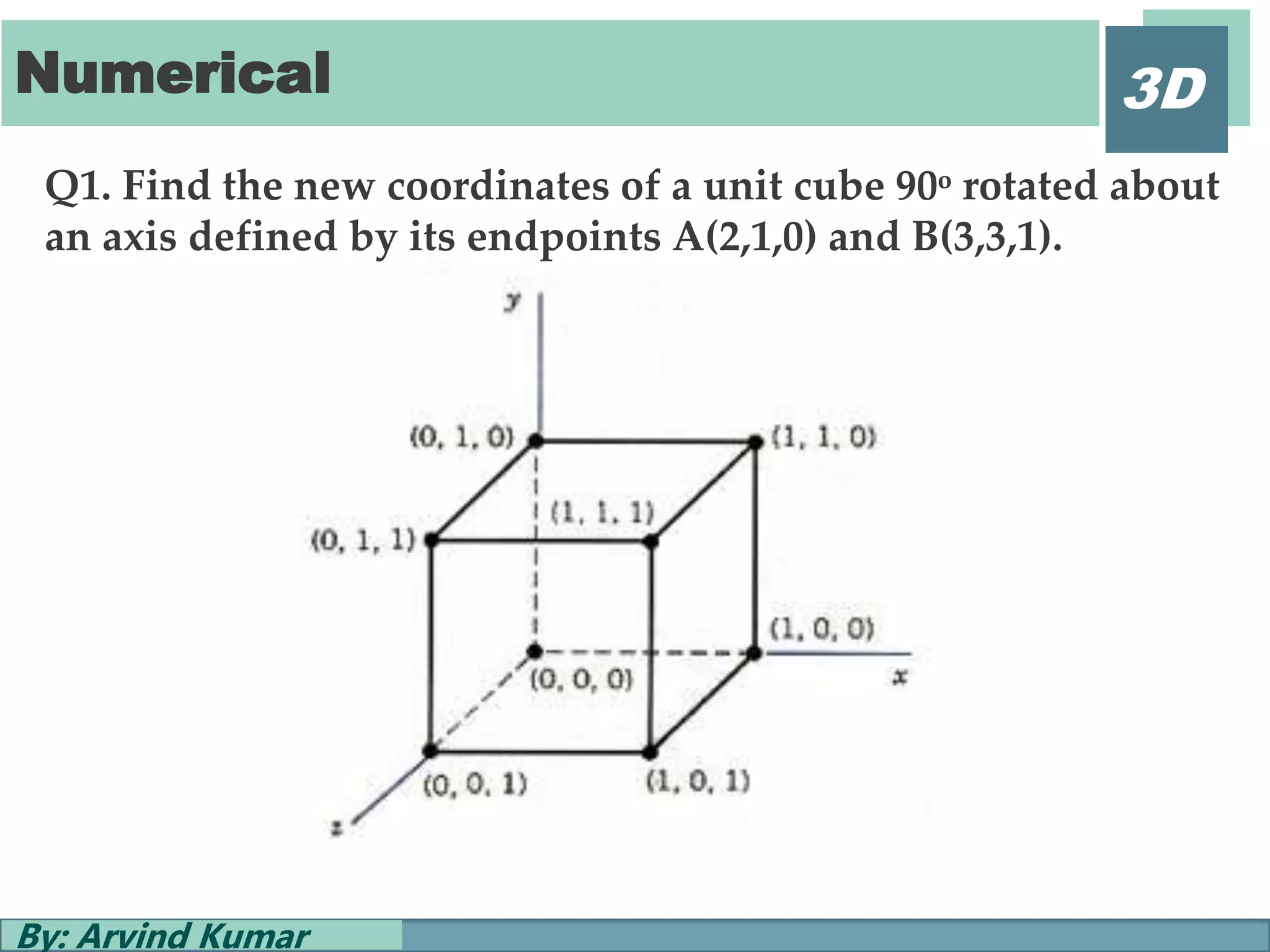 3 d transformation Rotation | PPTX