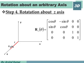3 d transformation Rotation | PPTX