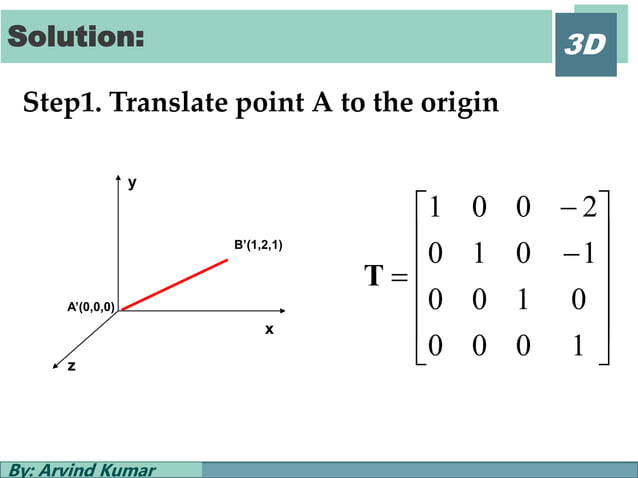 3 d transformation Rotation | PPTX
