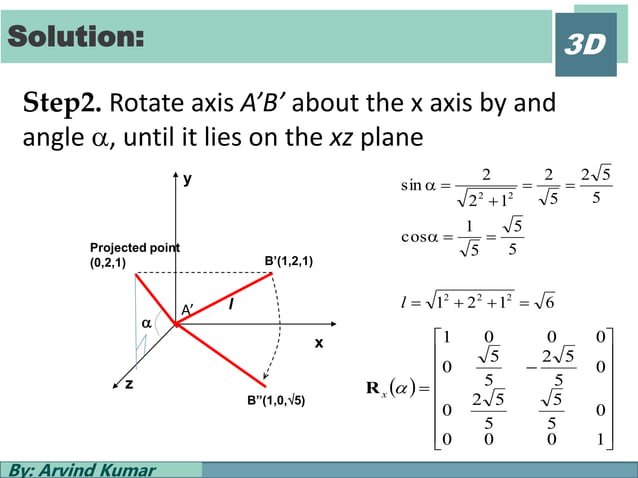 3 d transformation Rotation | PPTX