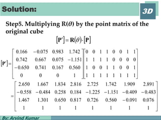 3 d transformation Rotation | PPTX